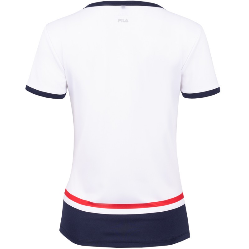 Tee-Shirt Femme Fila Elizabeth Blanc : Achat Fila Elizabeth au meilleur prix